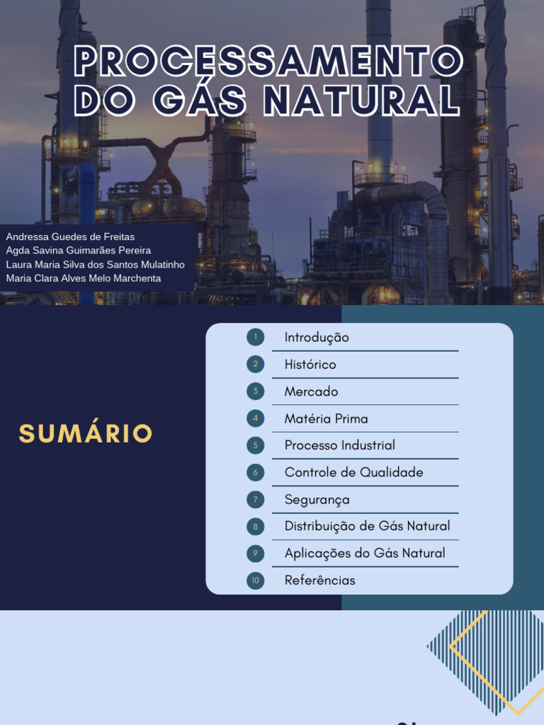 Processamento GN | PDF | Gás natural | Gás liquefeito de petróleo