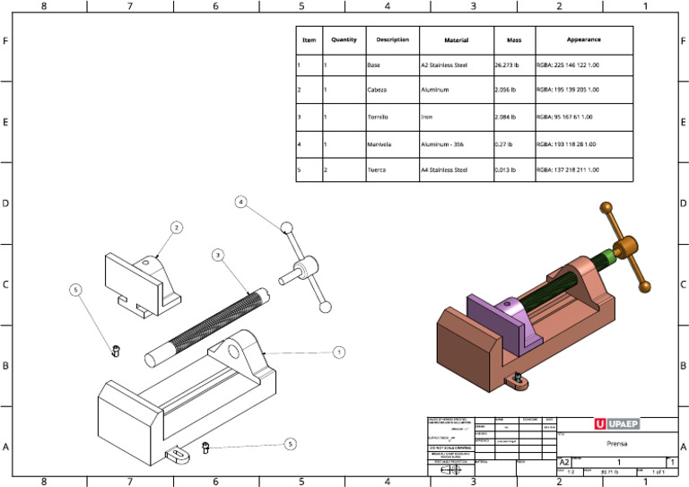 Ensamble Explosionado Drawing | PDF