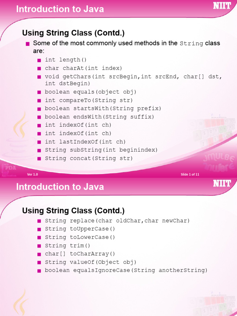 arrays in detail | PDF | String (Computer Science) | Class (Computer Programming)