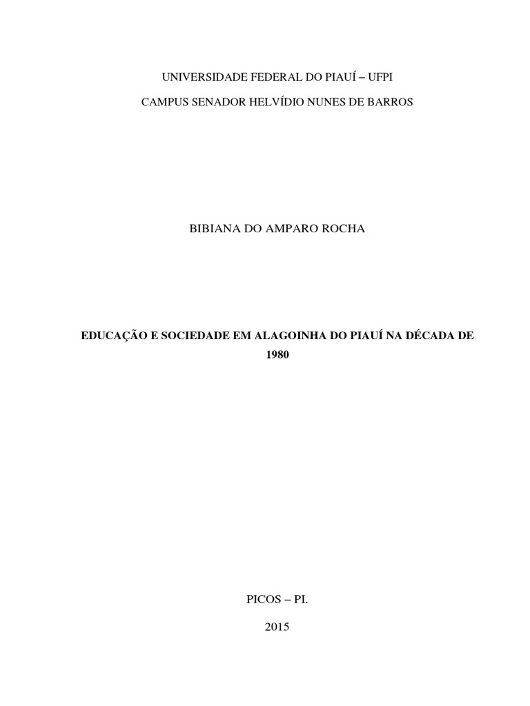 Bibiana Do Amparo Rocha | PDF | História oral | Economia