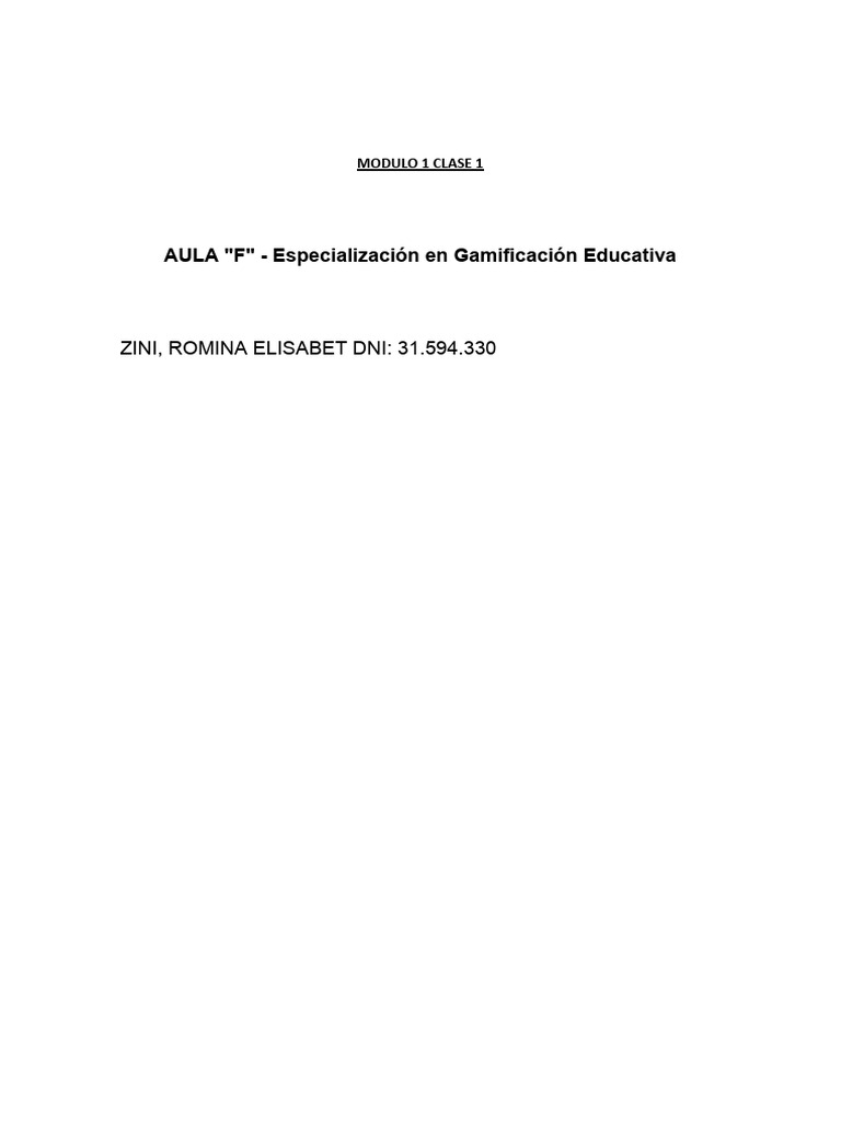 Modulo 1 Clase 1 | PDF