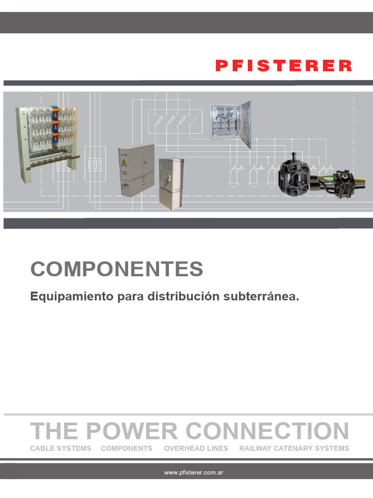 Pfisterer | PDF | Tornillo | Conductor electrico