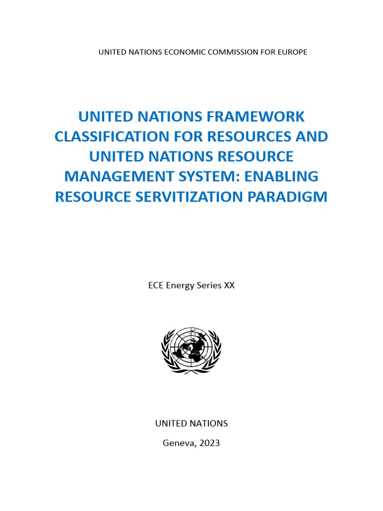 UNFC-UNRMS-Resource Servitization | PDF | Sustainability | Waste Management