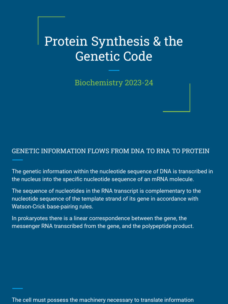 Chapter-37_-Protein-Synthesis-the-Genetic-Code | PDF | Genetic Code ...