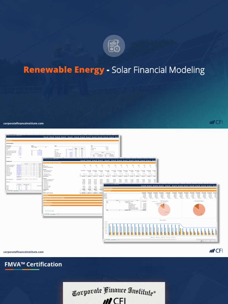 Renewable Energy - Solar Financial Modeling Course Presentation | PDF ...