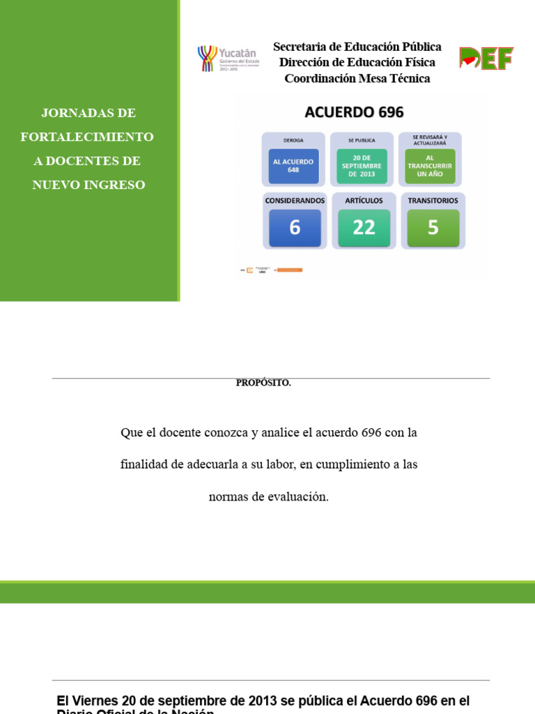 Acuerdo 696 | PDF | Evaluación | Educación primaria
