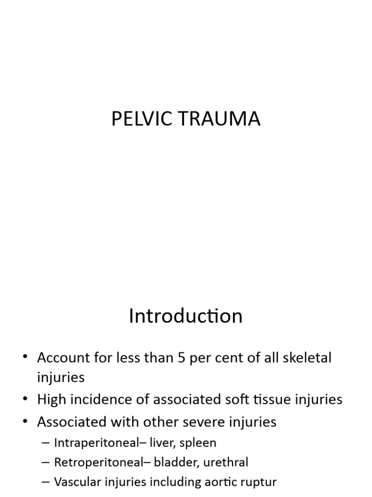Pelvic Trauma Pdf Pelvis Musculoskeletal System