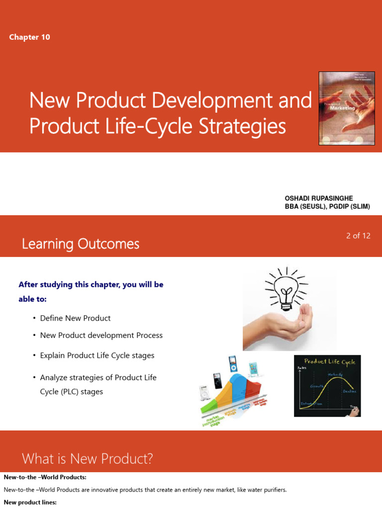 New Product Development and Product Life-Cycle Strategies: Oshadi Rupasinghe Bba (Seusl), Pgdip ...