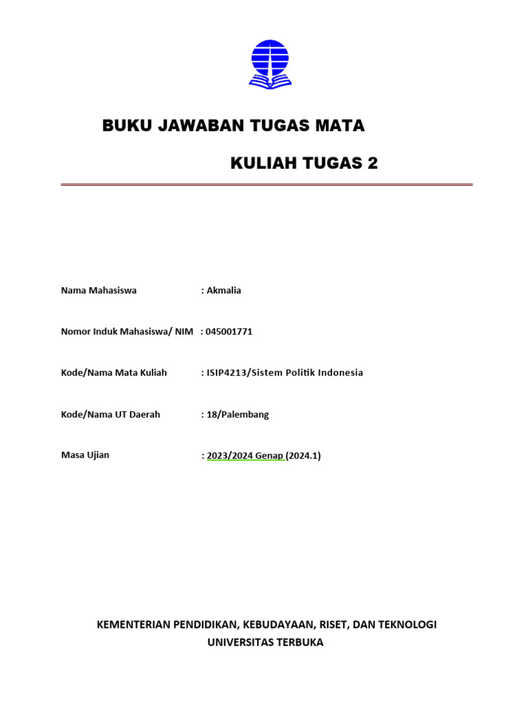 TMK 2 Akmalia Pengantar Ilmu Ekonomi | PDF | Politik