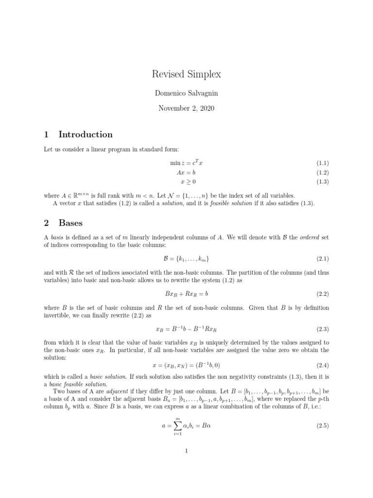 Simplex | PDF | Linear Programming | Mathematics