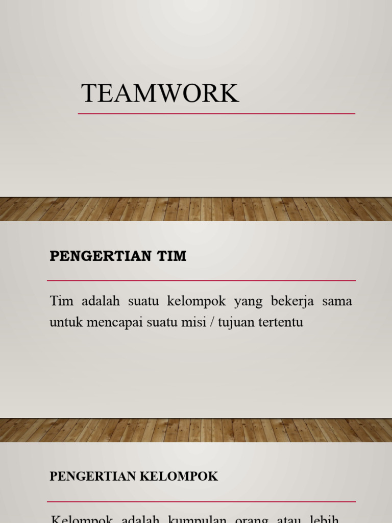 Materi Teamwork | PDF