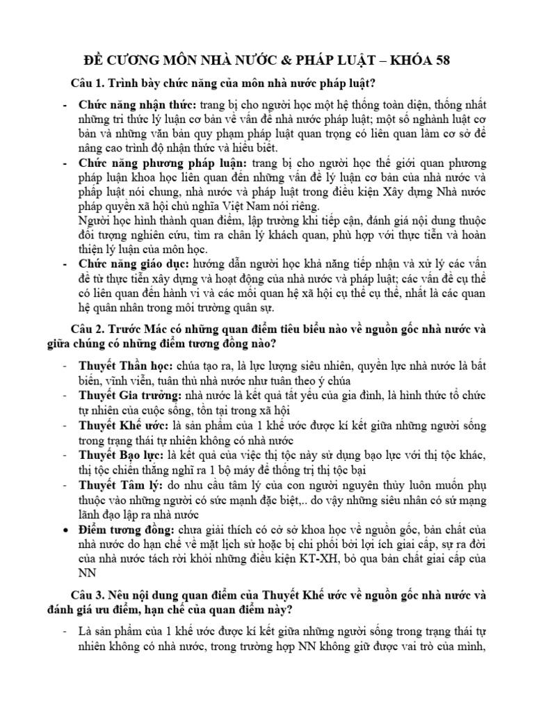 Đề Cương Vấn Đáp NNPL Đã Fix | PDF