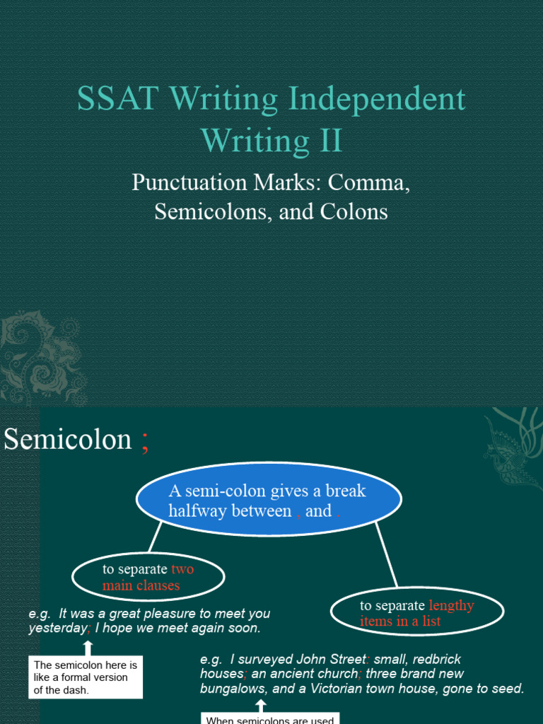 3.5 SSAT Writing Independent Writing II | PDF | Comma | Language Mechanics