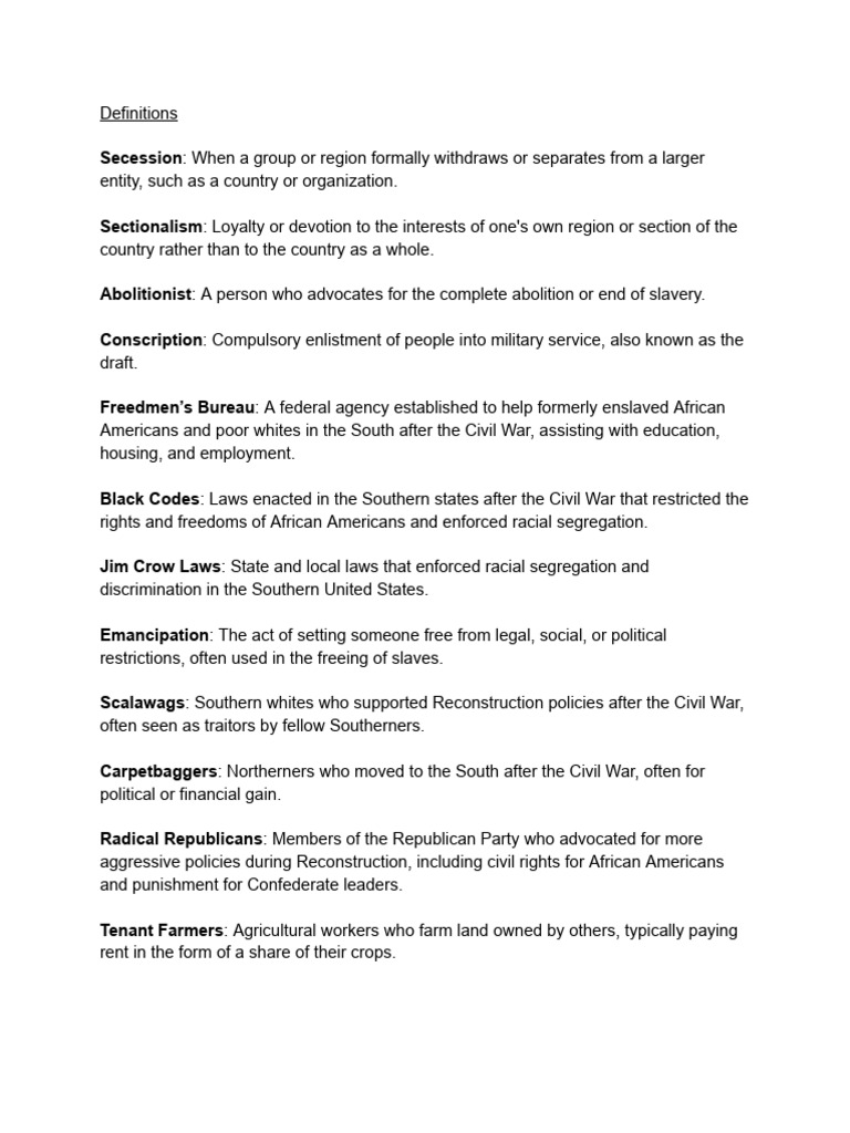 Victoria Sosa - EOC Review Packet | PDF | American Civil War ...