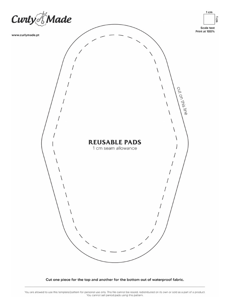 Curly Made Reusable Pads Pattern | PDF