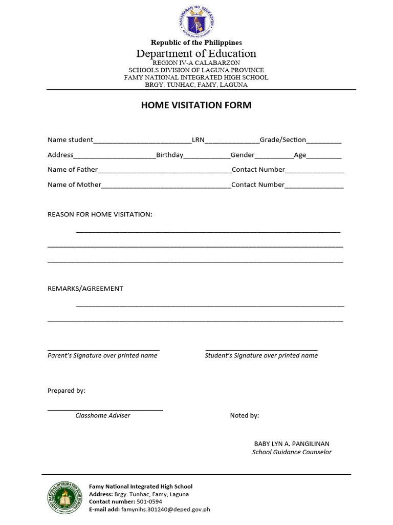 Home-visit-form | PDF