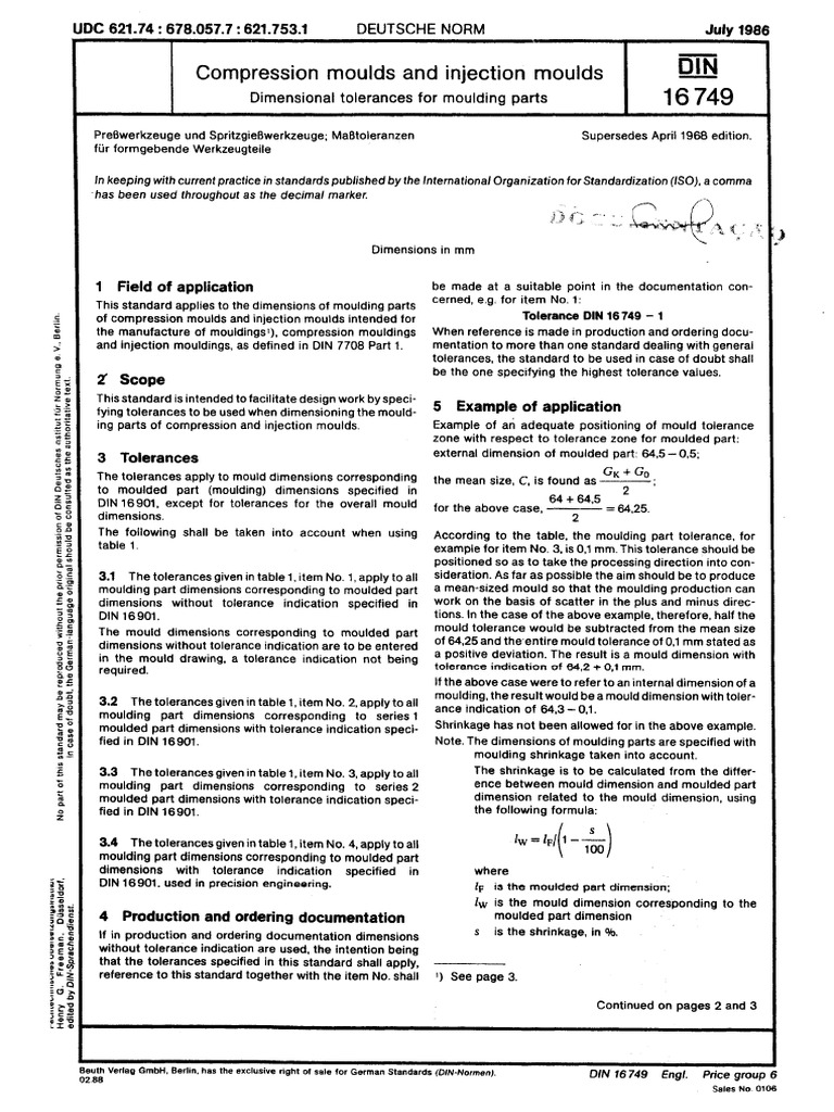 Din 16 749 | PDF
