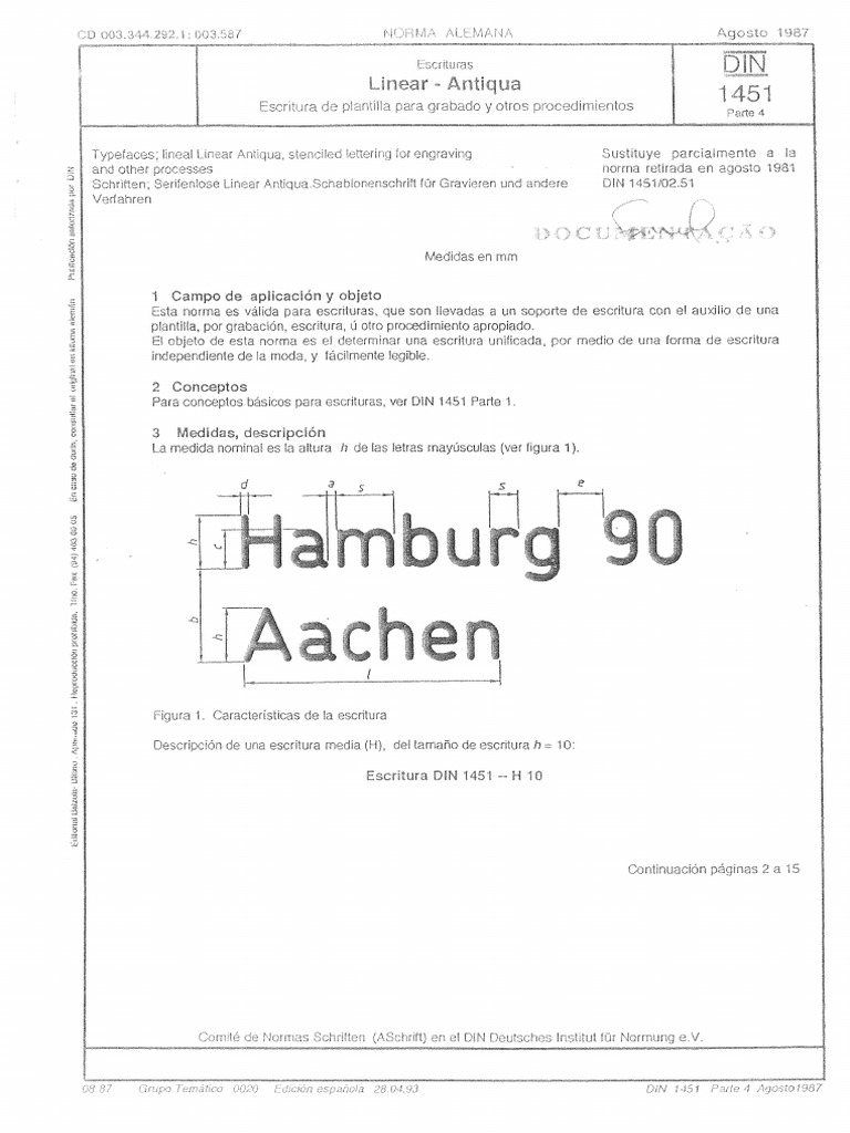 DIN 1451 Part4 | PDF