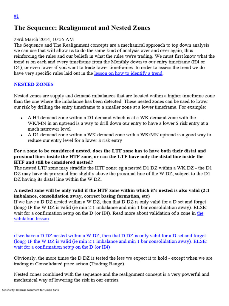 The Sequence: Realignment and Nested Zones | PDF