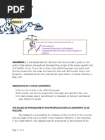 Promulgation of Judgment Explained | PDF | Judgment (Law) | Bail