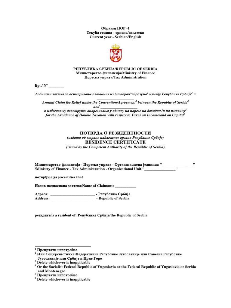 POR-01 - Obrazac | PDF