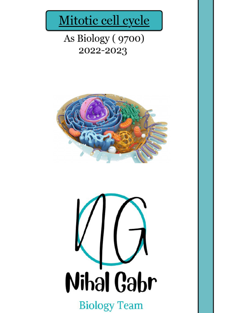 Topic 5 Mitotic Cell Cycle Pdf Mitosis Chromosome