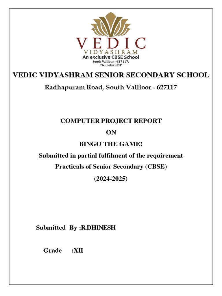 CS Project Final | PDF | Thread (Computing) | Computer Hardware