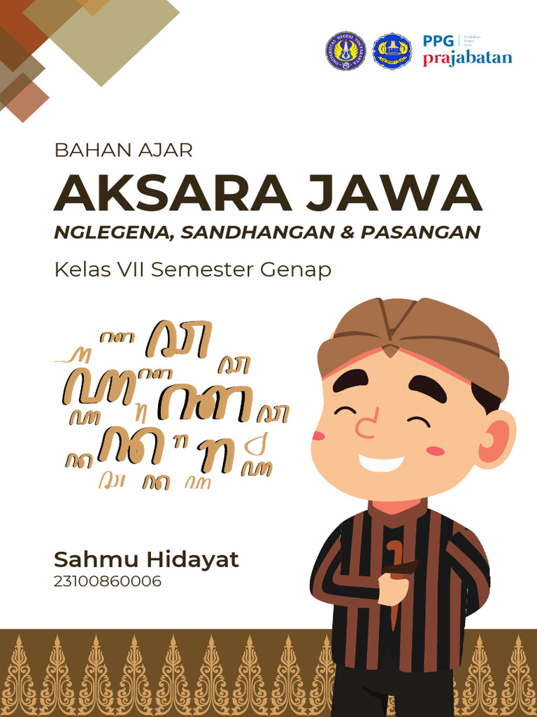 Sahmu Hidayat - Bahan Ajar Aksara Jawa Kelas VII | PDF