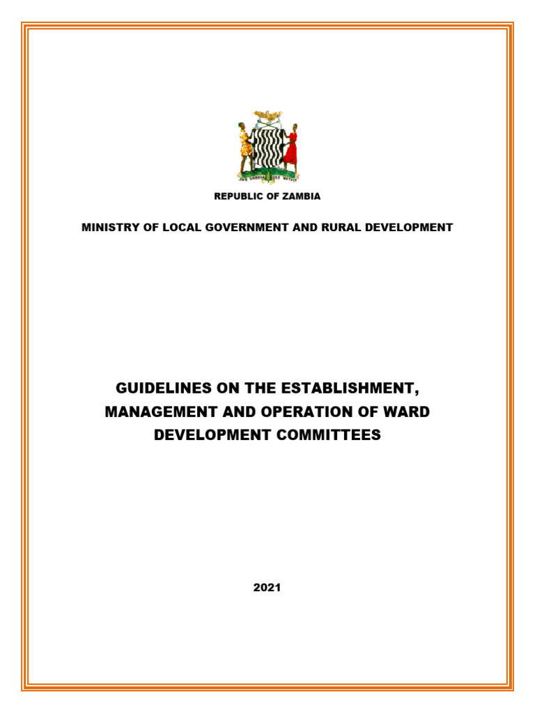 Ward Development Committees in Zambia | PDF | Voting | Elections