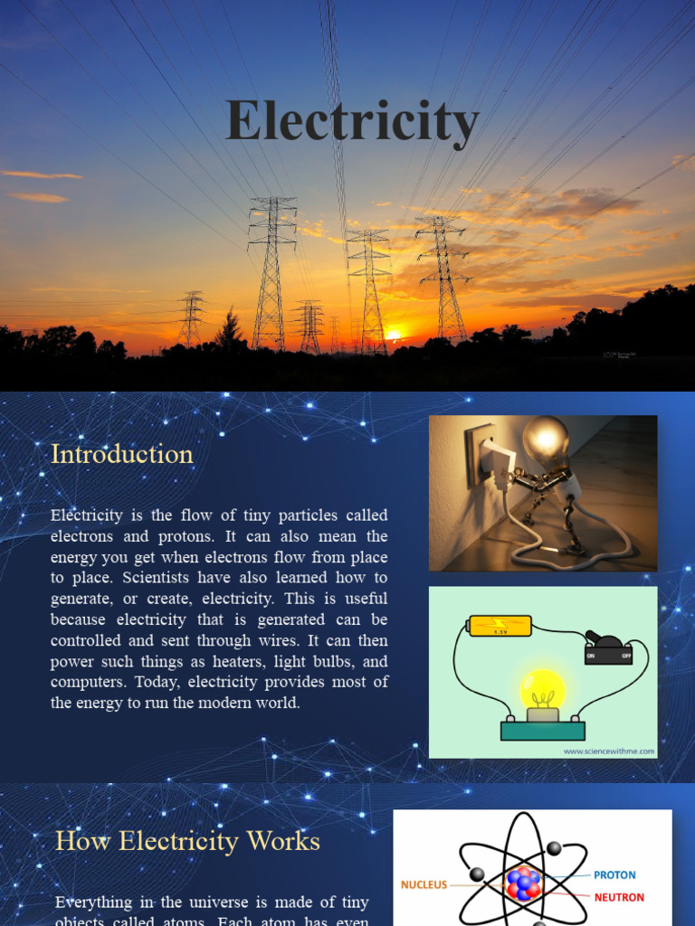 Electricity works | PDF | Electricity | Electron