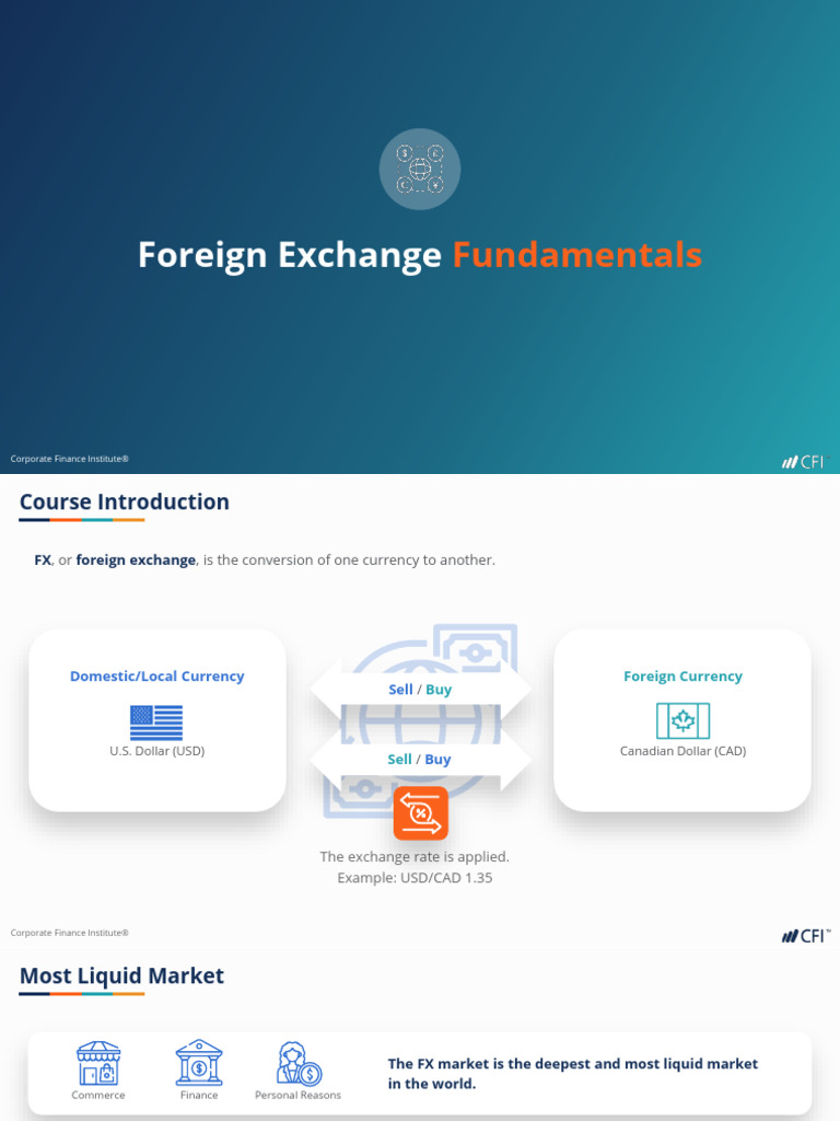 Foreign Exchange Fundamentals - Course Presentation | PDF | Foreign ...