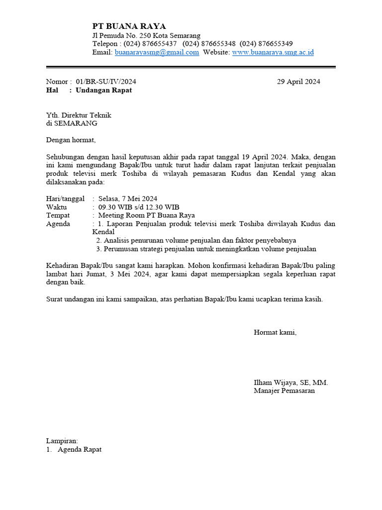 Surat Buana Raya | PDF