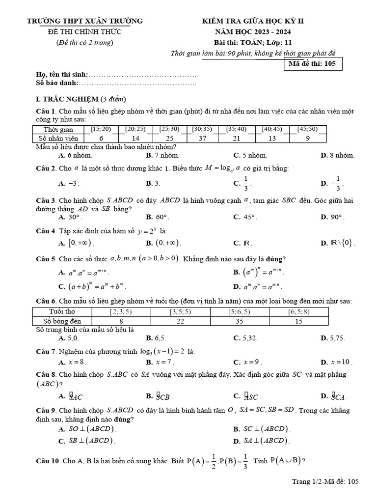 Bài tập HSK1 | PDF