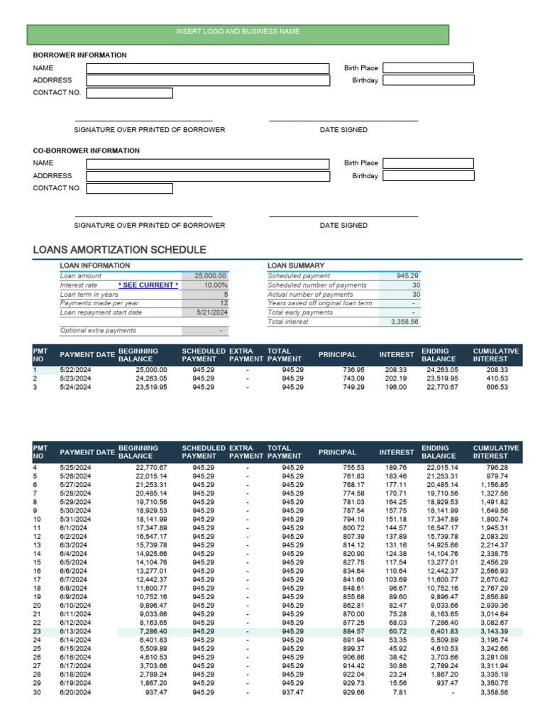 excel LOAN calculator FINAL | PDF | Loans | Interest