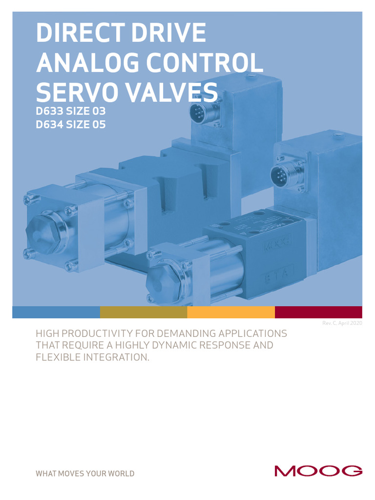 Moog Valves D633 D634 Catalog en | PDF | Valve | Vacuum Tube
