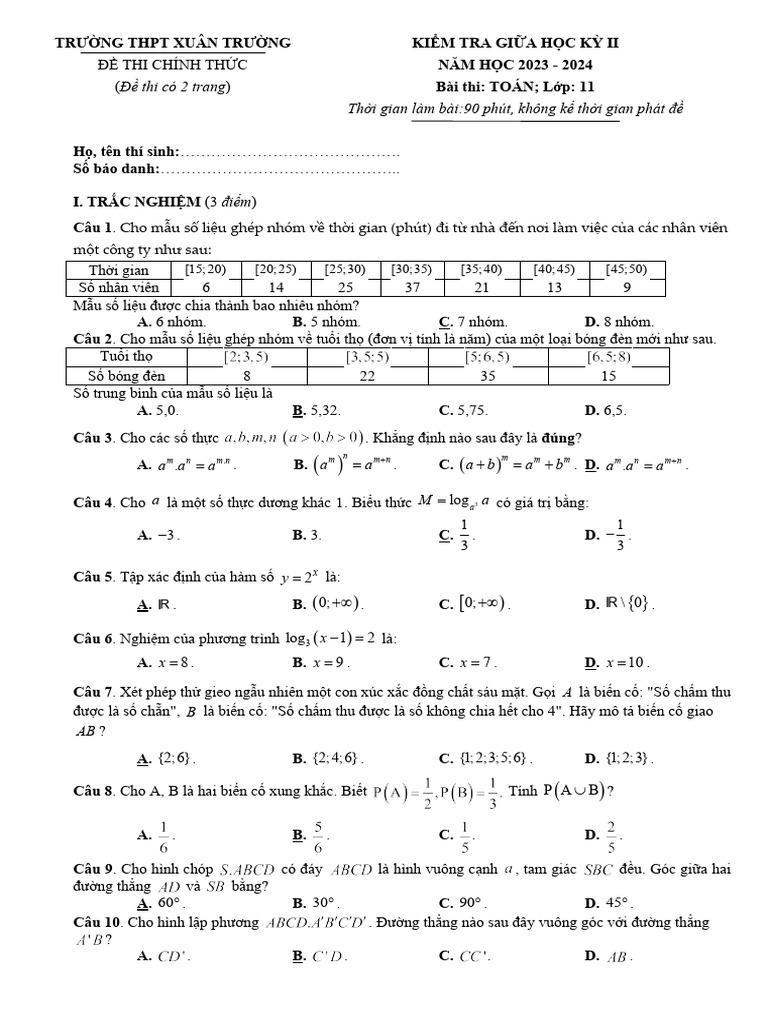 Bài tập HSK1 | PDF