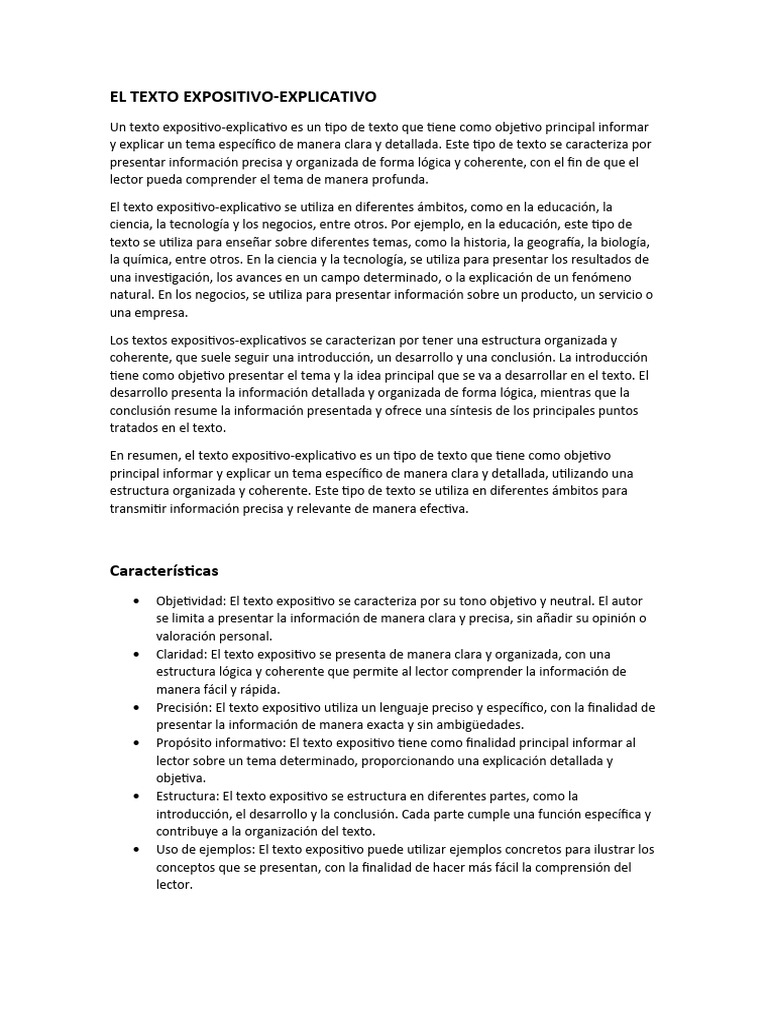 Texto Expositivo-Explicativo: Guía Completa | PDF | Habilidades de ...