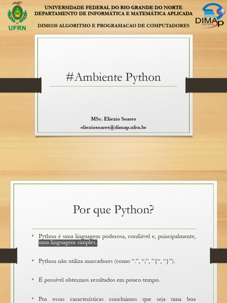Aula 0 - Instalacao Ambiente Python | PDF | Python (linguagem de ...