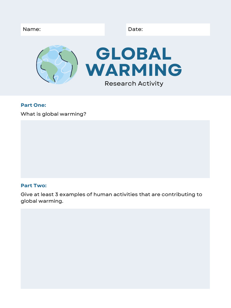 Human Activities Impacting Global Warming | PDF