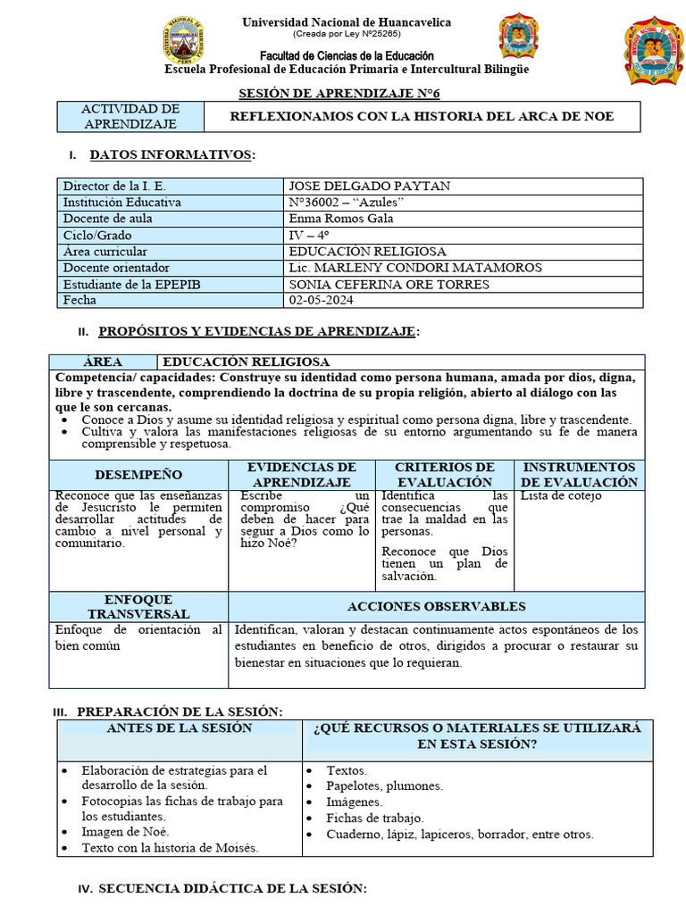 El Arca D Enoe | PDF | Maestros | Evaluación