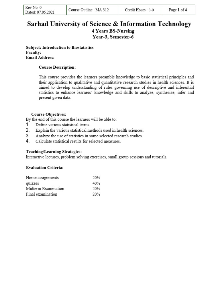 Introduction To Biostatistics Pdf Statistics Biostatistics