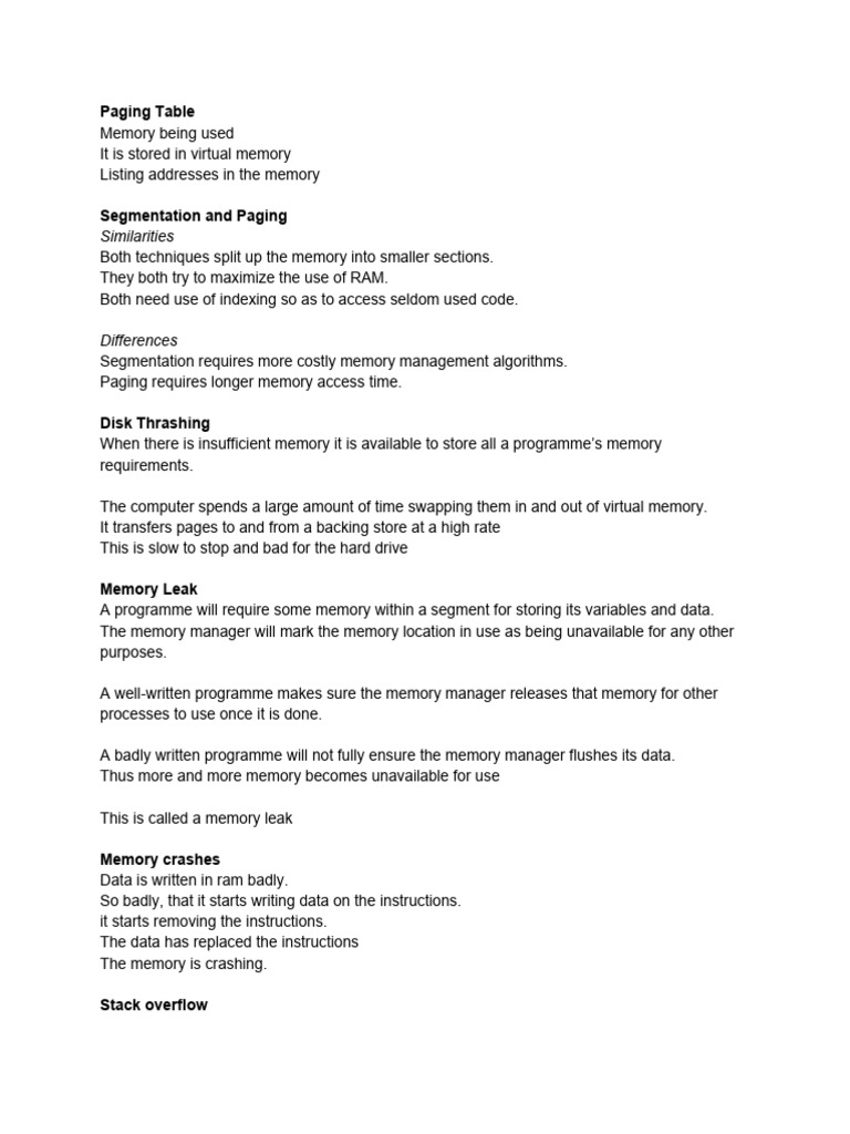 Understanding Memory Management Techniques | PDF