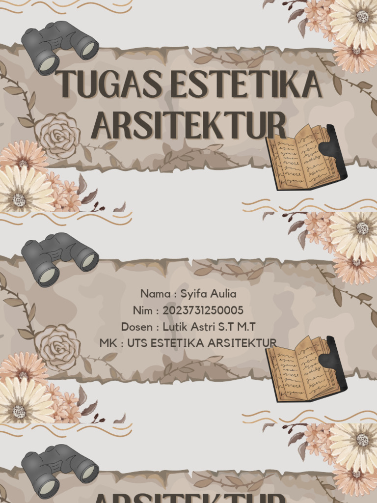 Arsitektur Islam: Estetika dan Nilai | PDF