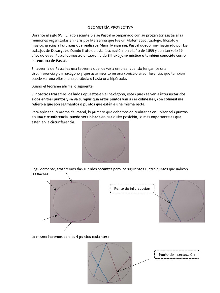 Geometría Proyectiva | PDF | Geometría Elemental | Geometria clasica