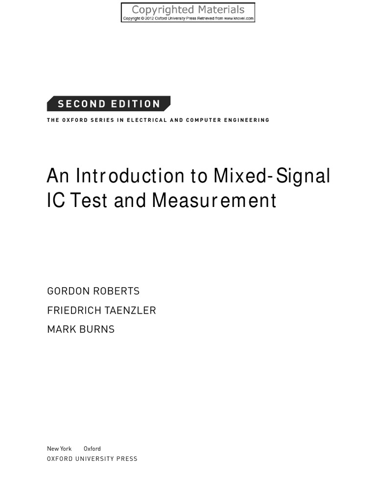 Mixed Signal Ic Design Testing-1 | PDF | Sampling (Signal Processing ...