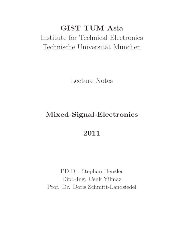 Lecture Notes Mse 240521 103320 | PDF | Electronic Circuits | Mixed ... Lecture Notes Mse 240521 103320 | PDF | Electronic Circuits | Mixed ...