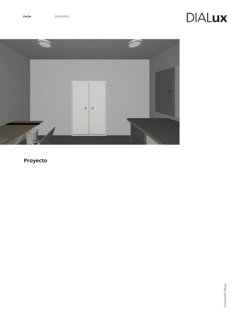 Proyecto Dialux | PDF | Electrodinámica | Óptica