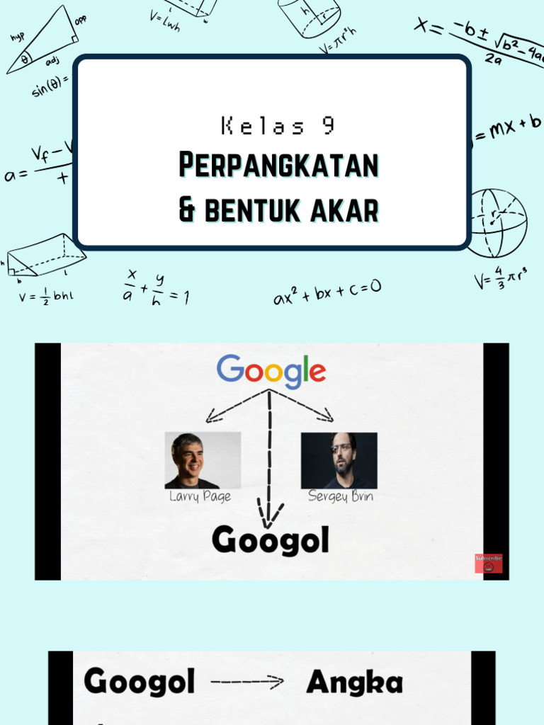 Perpangkatan Dan Bentuk Akar Kelas 9 | PDF