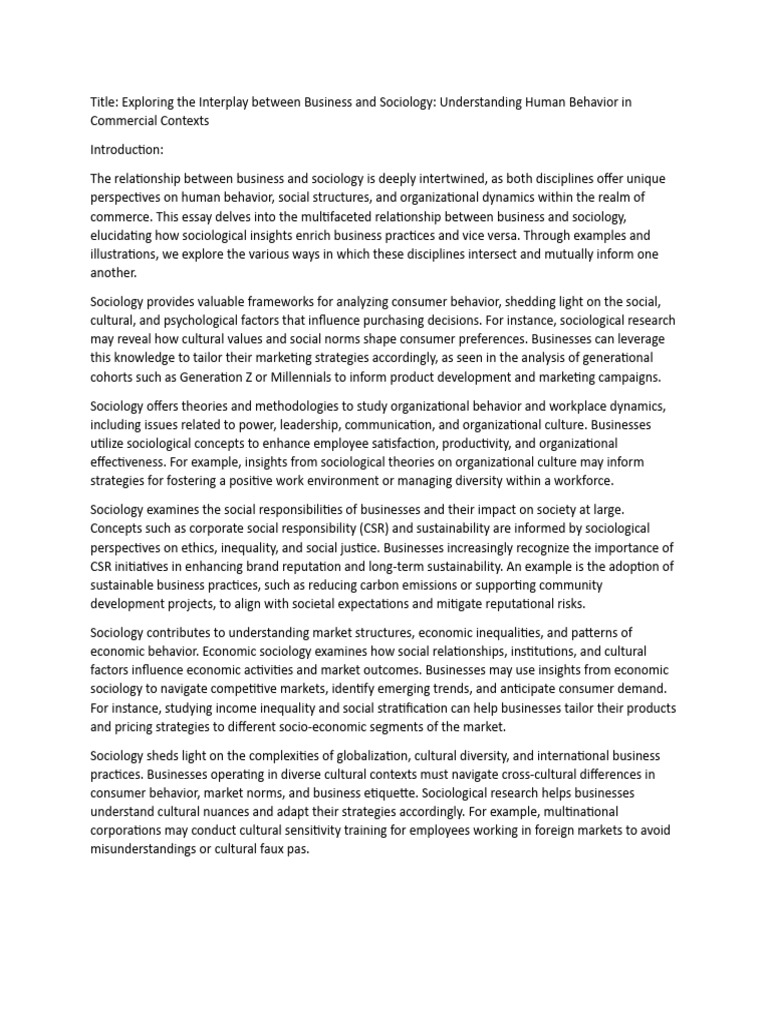 Socio Final | PDF | Sociology | Corporate Social Responsibility