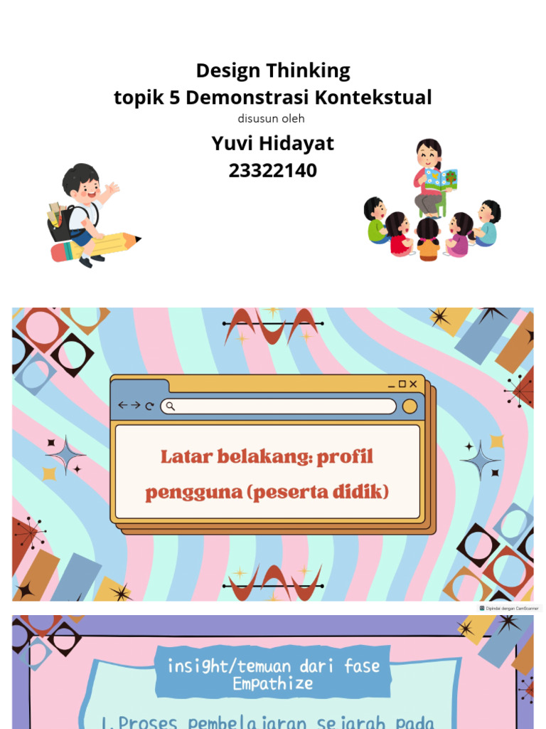 Topik 5 Demonstrasi Kontekstual (Yuvi Hidayat) Design Thinking PDF | PDF
